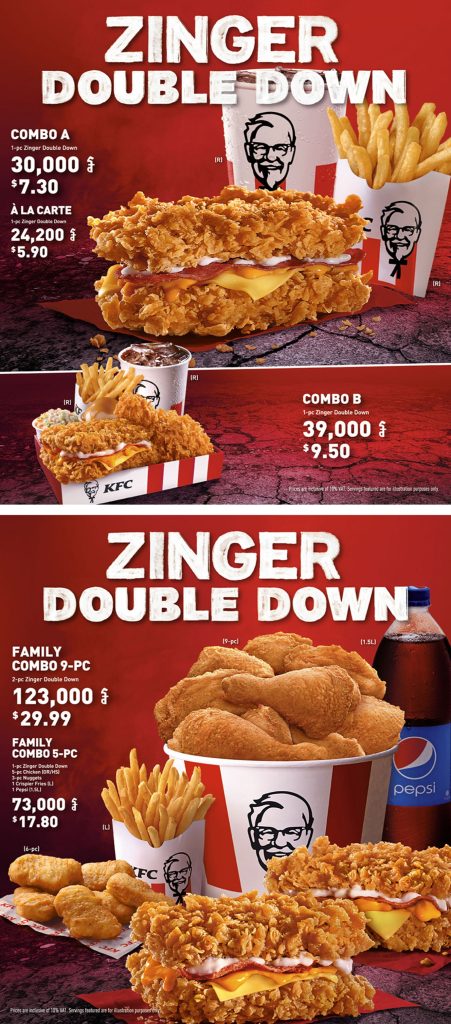Zinger Double Down - KFC Cambodia